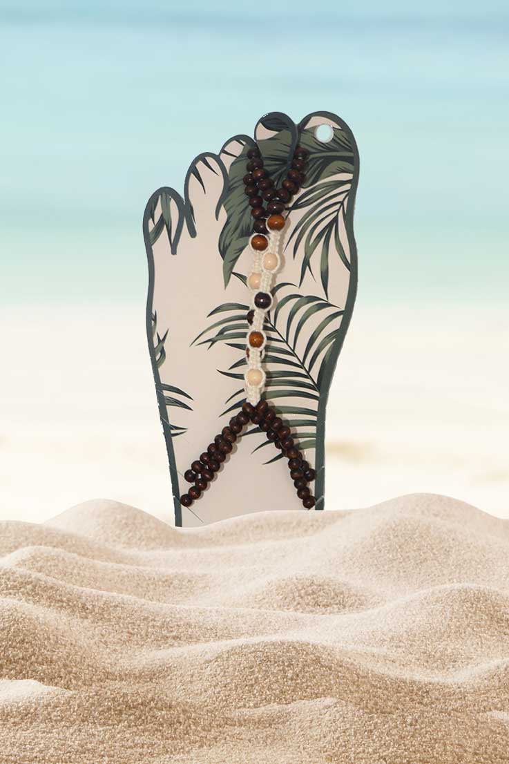 Ersa Beaded Barefoot Sandals | Foot Jewelry | Soleless Sandals